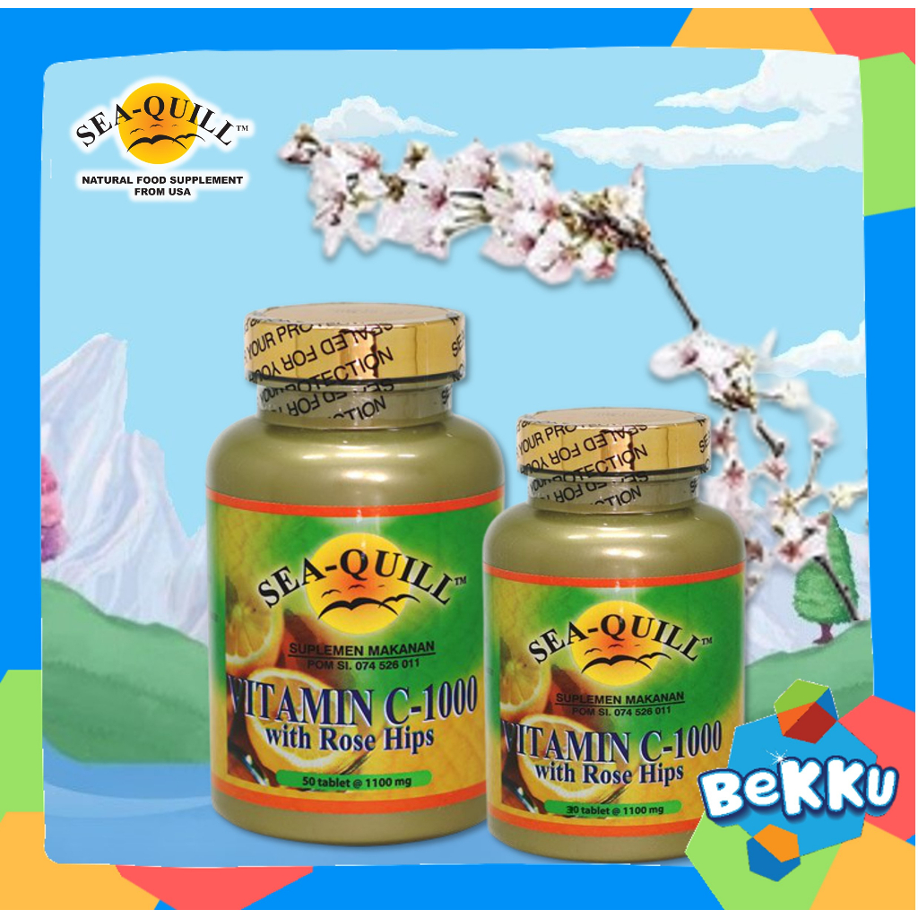 Jual Sea-Quill Vitamin C 1000 Isi 30S & 50S - Sea Quill - Seaquill ...