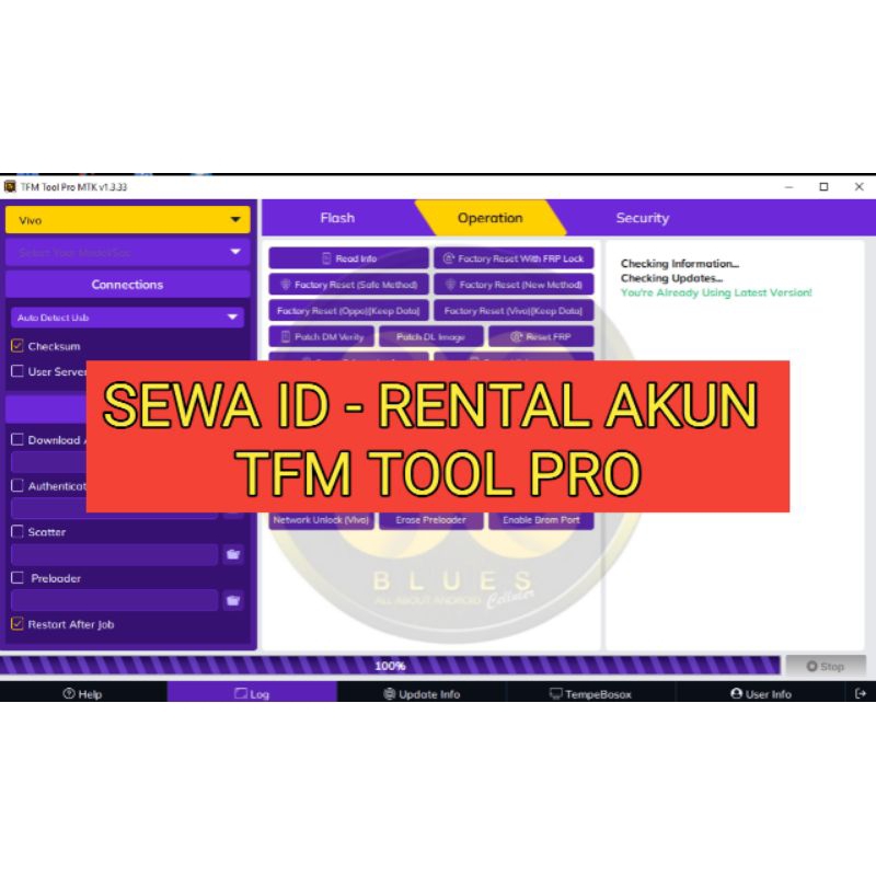Jual SEWA ID TFM TOOL PRO - RENTAL AKUN TFM TOOL OFFICIAL !! | Shopee ...
