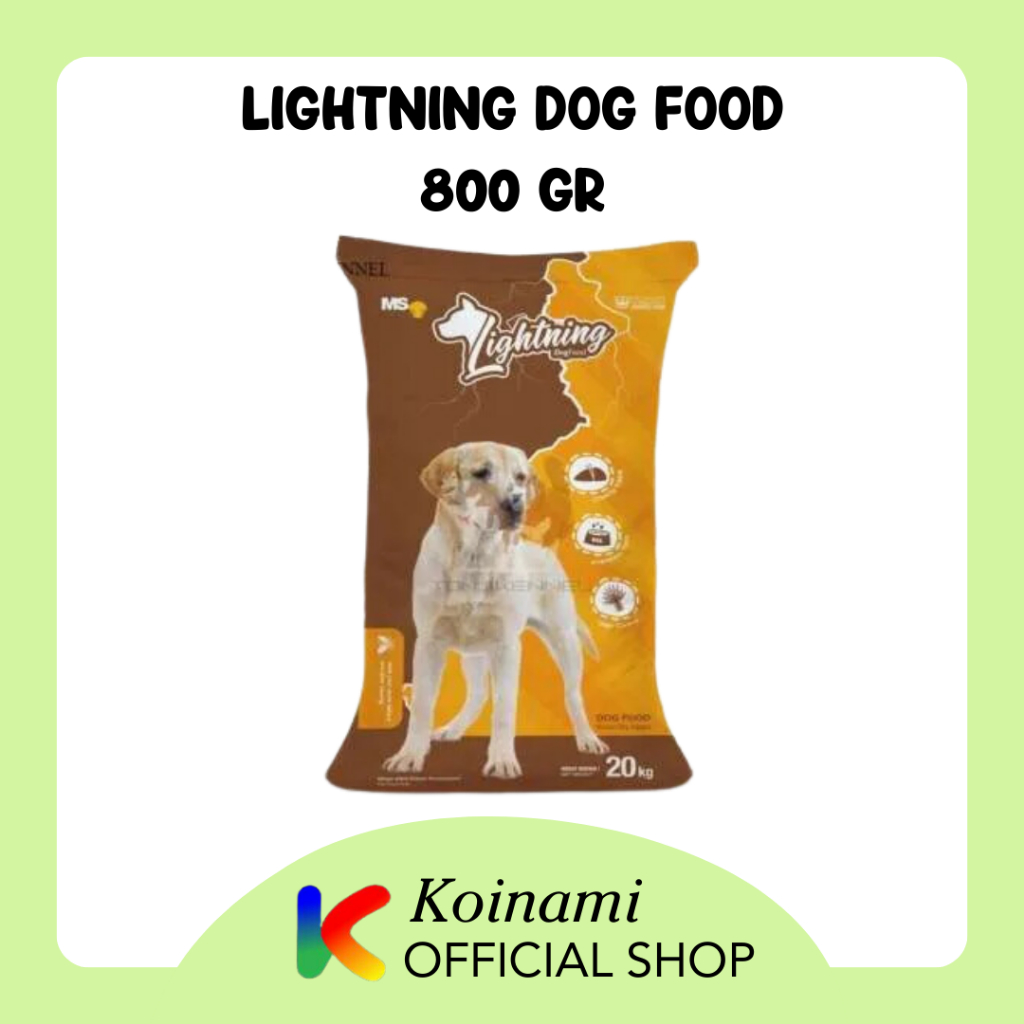 Jual Lightning Dog Food Freshpack 800gr / Makanan Anjing / DOG food ...