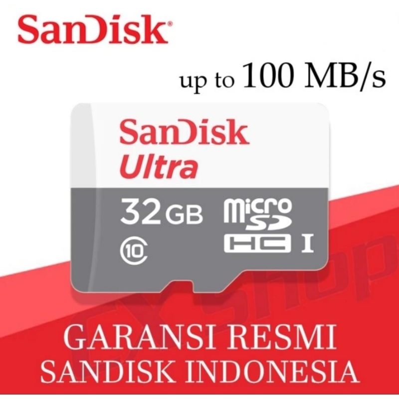 Jual MEMORY CARD 32GB SANDISK CLASS 10 ORIGINAL | Shopee Indonesia