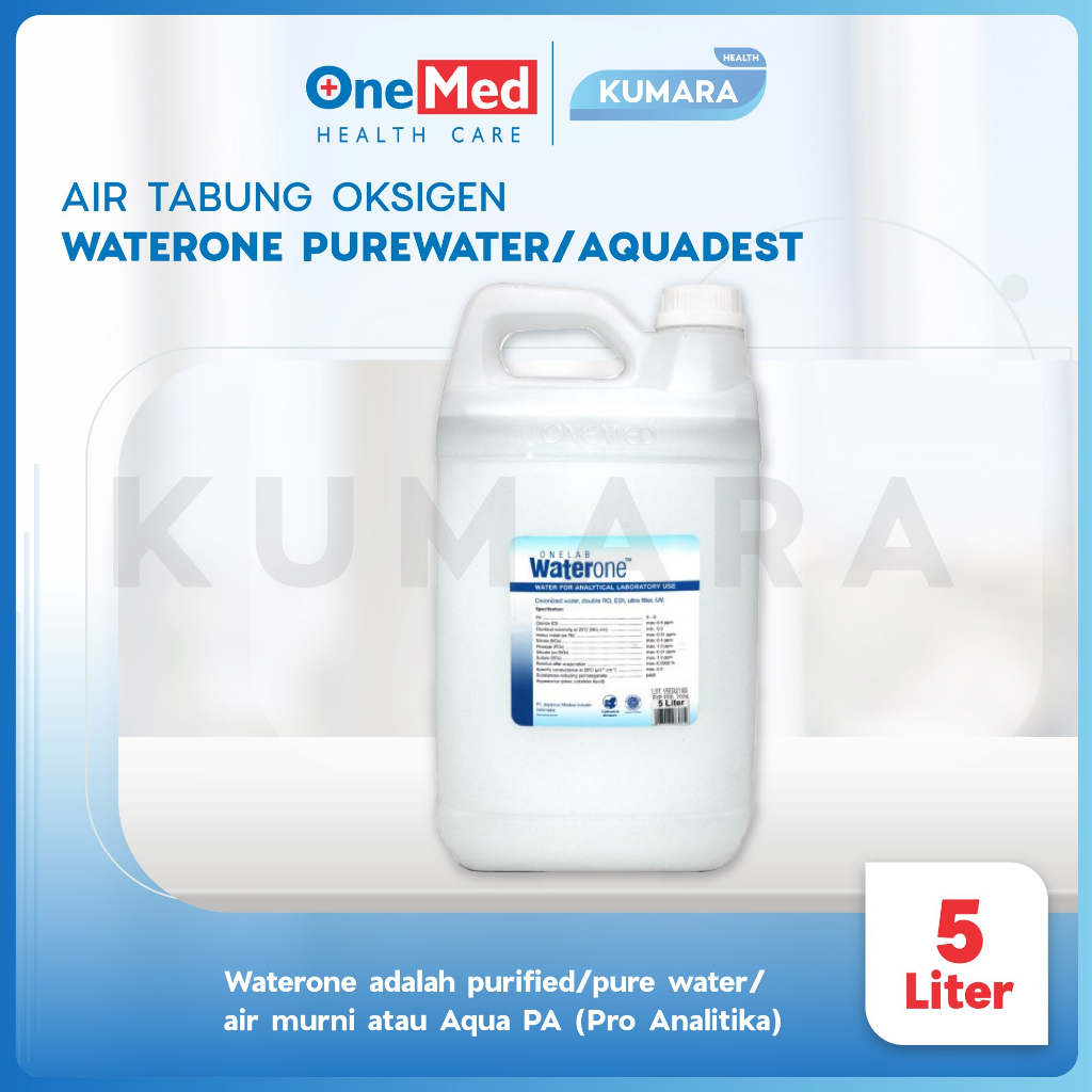 Jual ONEMED - Waterone 5 LIter / Aquabidest | Shopee Indonesia
