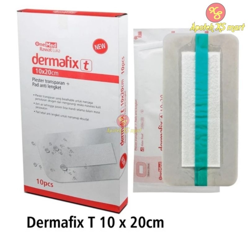 Jual ONEMED DERMAFIX T 10CM X 20CM PCS PLESTER TRANSPARAN STERIL KEDAP ...
