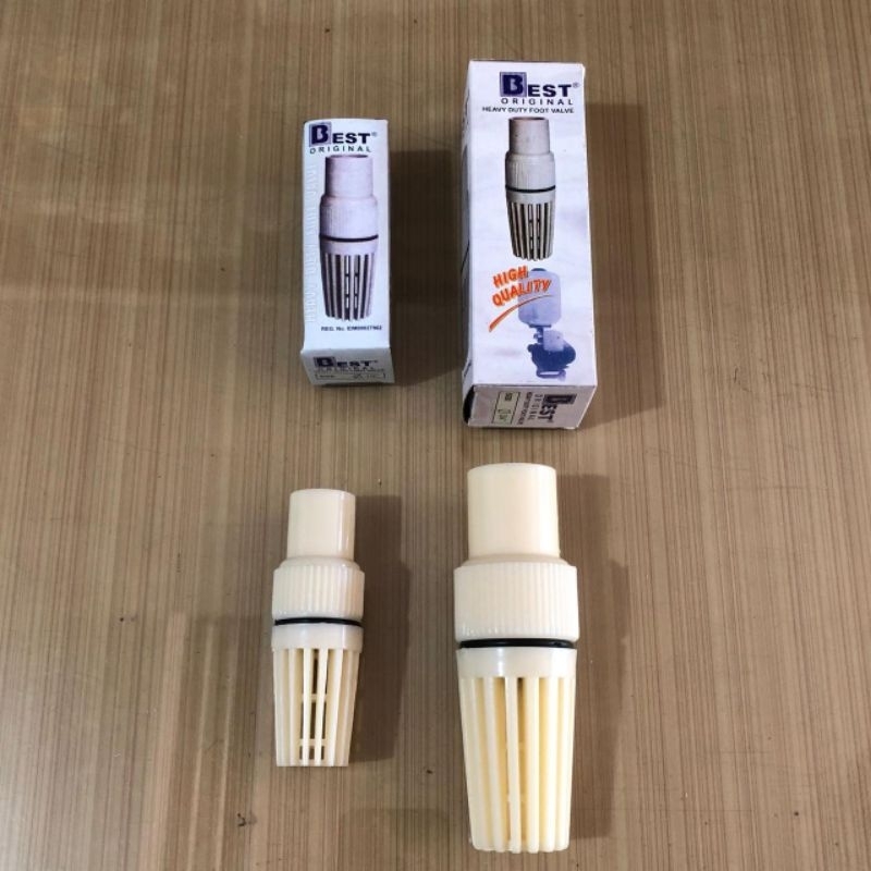 Jual foot valve foot klep best original 1/2" 3/4" PVC / foot klep best ...
