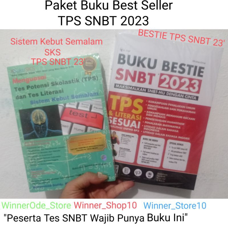 Jual BUKU SKS BESTIE TPS SNBT 7 SUB TES 2023||NEW UPDATE- ORIGINAL ...