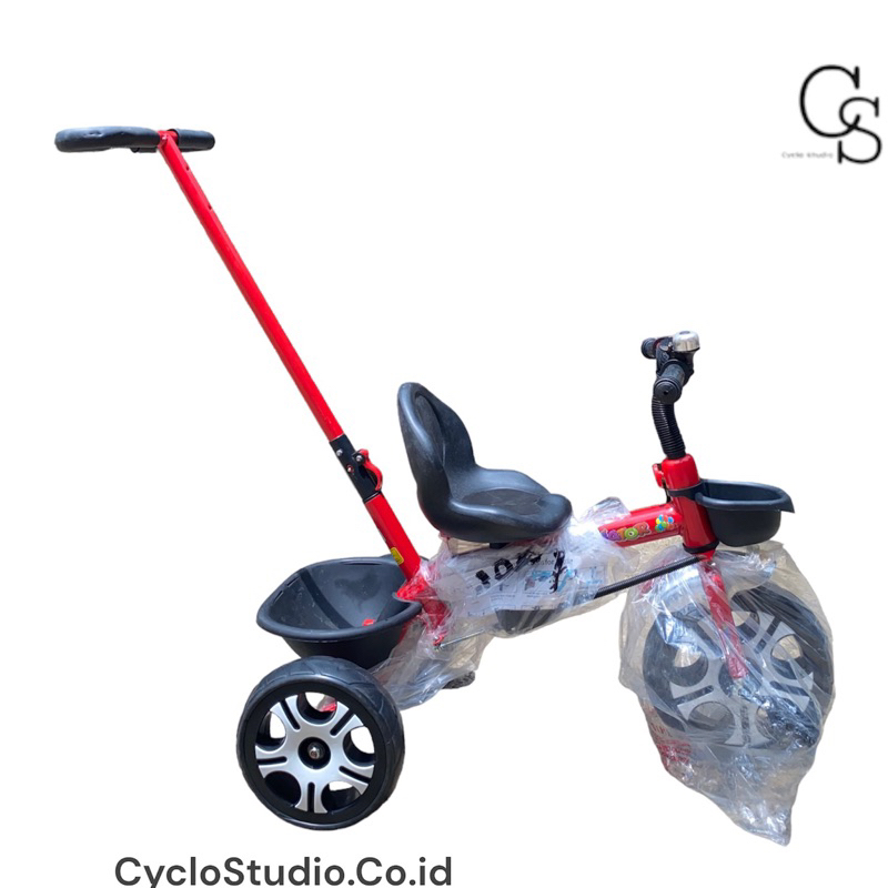 Jual Sepeda Roda Tiga Anak Tricycle Aviator AT 105-7 Dorongan | Shopee ...