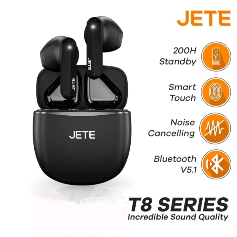 Jual TWS Earbuds Headset Bluetooth JETE T8 - Bluetooth 5.1 | Shopee ...