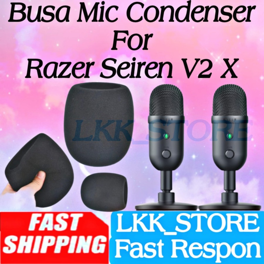 Jual Busa Mic Condenser Razer Seiren V2 X Foam Microphone Razer Seiren ...