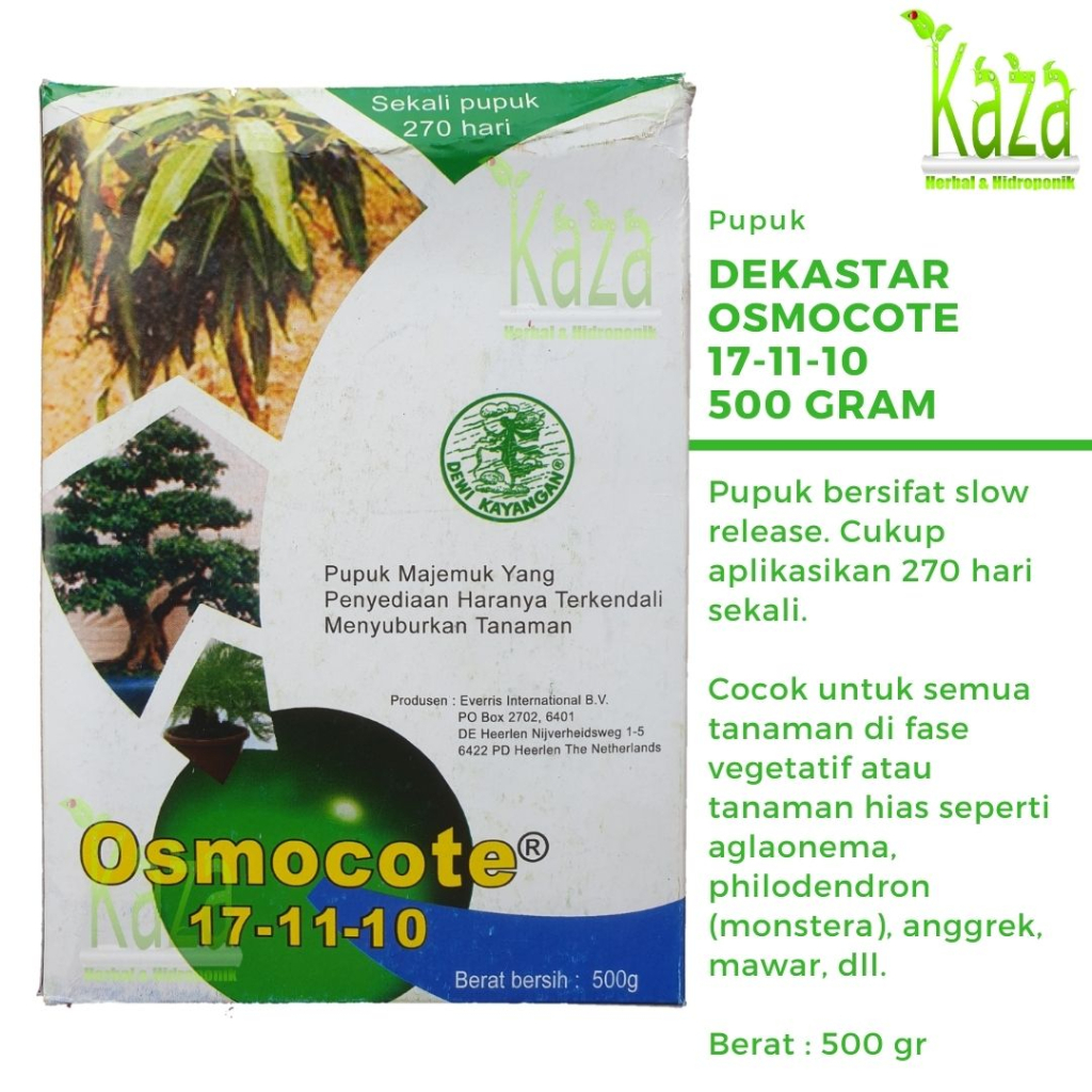 Jual Pupuk Dekastar Osmocote 17-11-10 500 g - Pupuk Fase Vegetatif dan ...