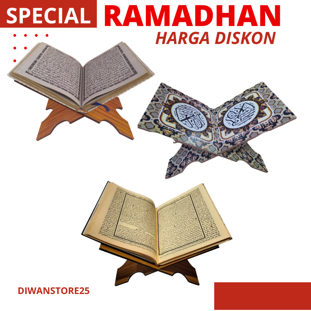 Jual BARU NIH Rekal Al Quran Dengan Motif Batik Rehal Ukuran 30x17cm ...