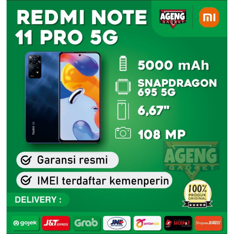 Jual Redmi Note 11 Pro 5G 8/128 Garansi Resmi Xiaomi | Shopee Indonesia
