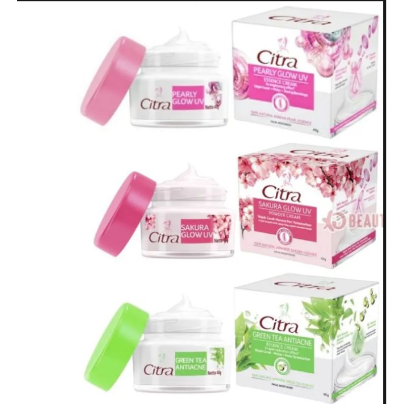 Jual Citra Moisturizer Essence Cream 40G Pearly Glow UV | Sakura Glow ...
