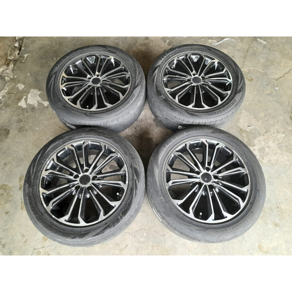 Jual Velg Second Racing TRD Ring 16 Pcd 5x100 Plus Ban 205 55 R16 ...