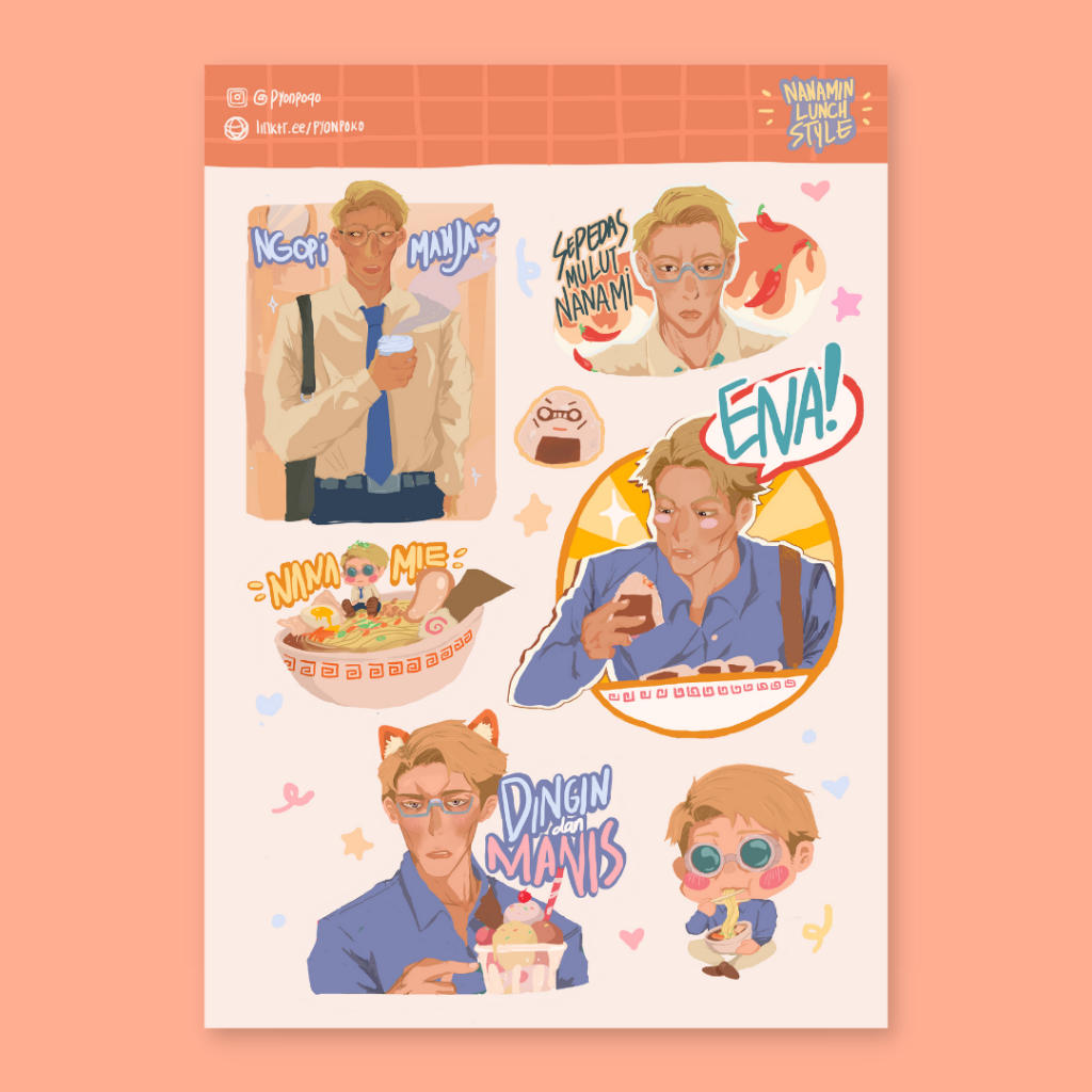 Jual Nanami Lunch Style Sticker Sheet Jujutsu kaisen | Shopee Indonesia