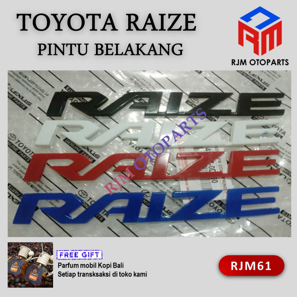 Jual Emblem Mobil Logo Toyota Raize RJM61 | Shopee Indonesia