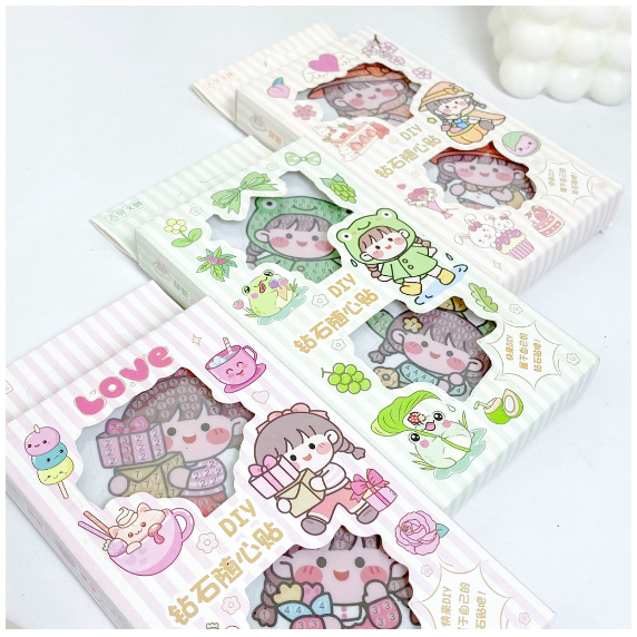 Jual STICKER DIY DIAMOND KARAKTER CARTOON VIRAL WATERPROOF / STICKER ...