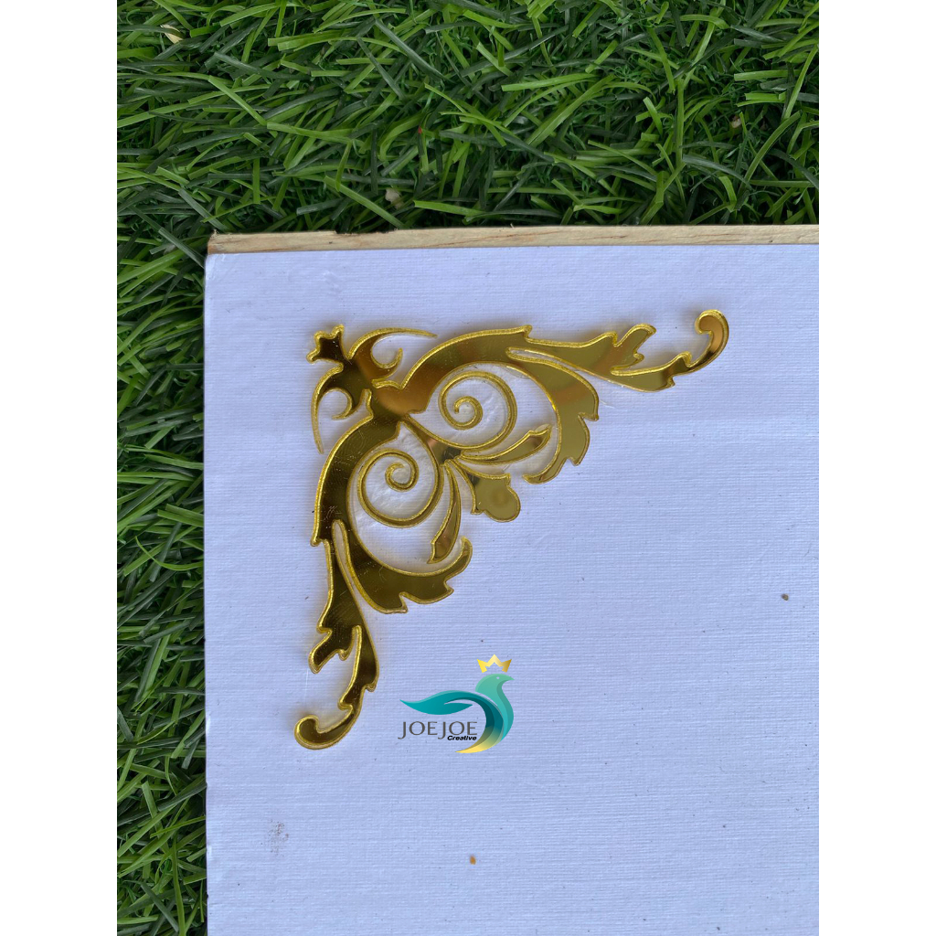 Jual Sudut pinggiran Frame Gold | pinggiran pigura | hiasan mahar ...