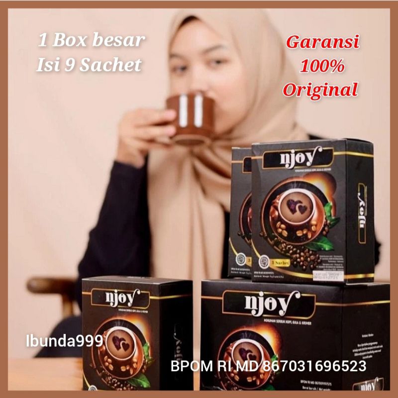 Jual KOPI NJOY BOX BESAR ISI 9 SACHET / KOPI NJOY ASLI ORIGINAL ...