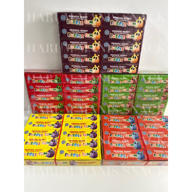 Jual Permen Karet Bubble Gum Pack isi 20 pcs | Shopee Indonesia