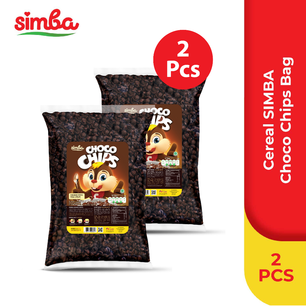 Jual Choco Chips Cereal SIMBA - 2 Choco Chips Bag 950 gr Lebih Hemat ...
