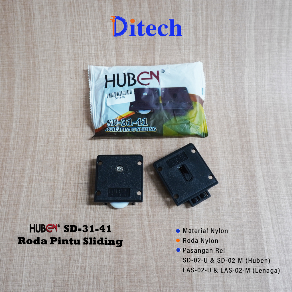 Jual Roda Pintu Sliding SD-3141 HUBEN/ Roda Pintu Lemari Geser SD 3141 ...