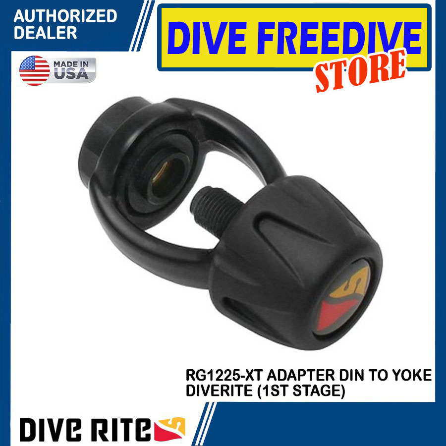 Jual RG1225-XT Adapter Din To Yoke Dive rite Black 1st Stage Tank ...