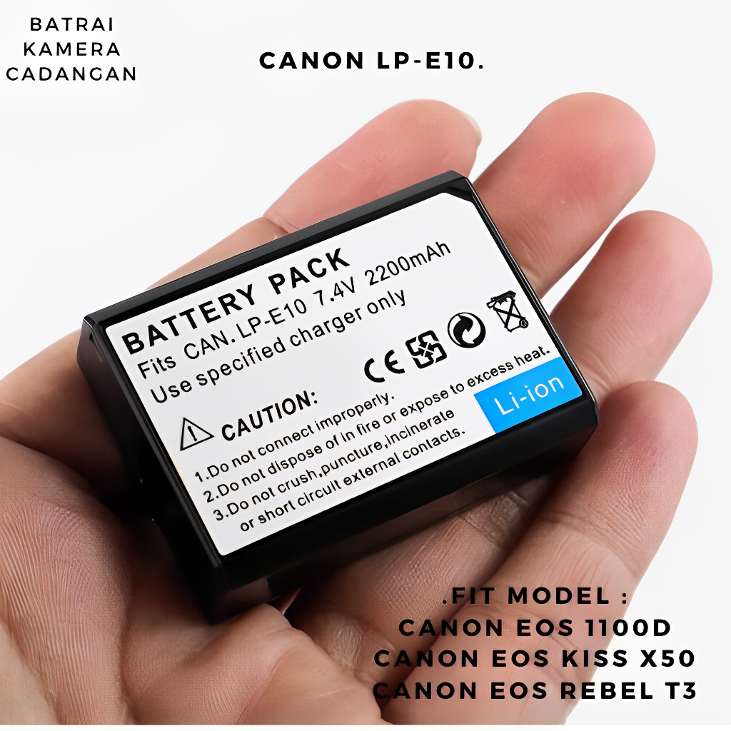 Jual Baterai/Batere/Battery Kamera/ Camera Canon Cadangan LP-E10 Li-ion ...