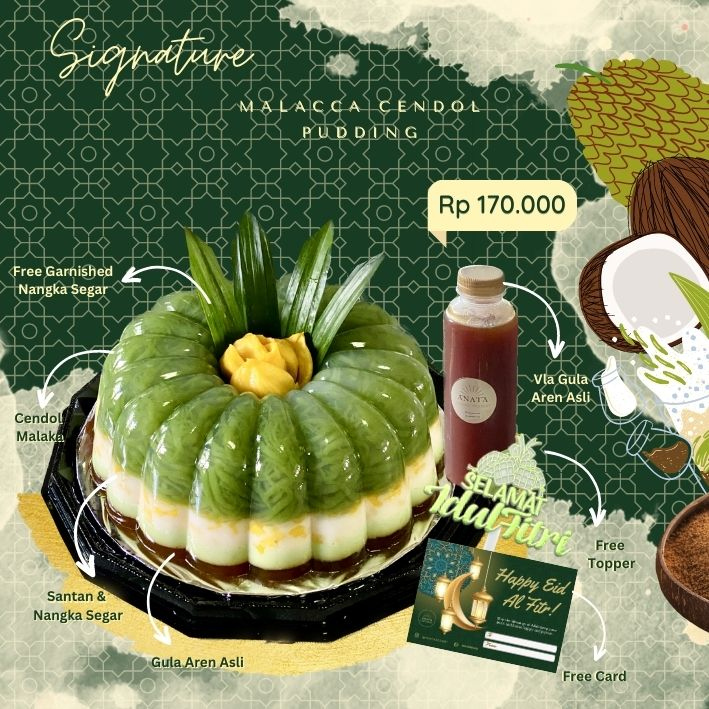 Jual MALACCA CENDOL PUDDING / CENDOL PUDDING / PUDING CENDOL NANGKA ...