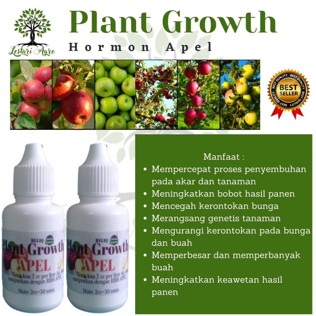 Jual RELIQ PLANT GROWTH APEL - Nutrisi Untuk Tanaman Apel Merah ...