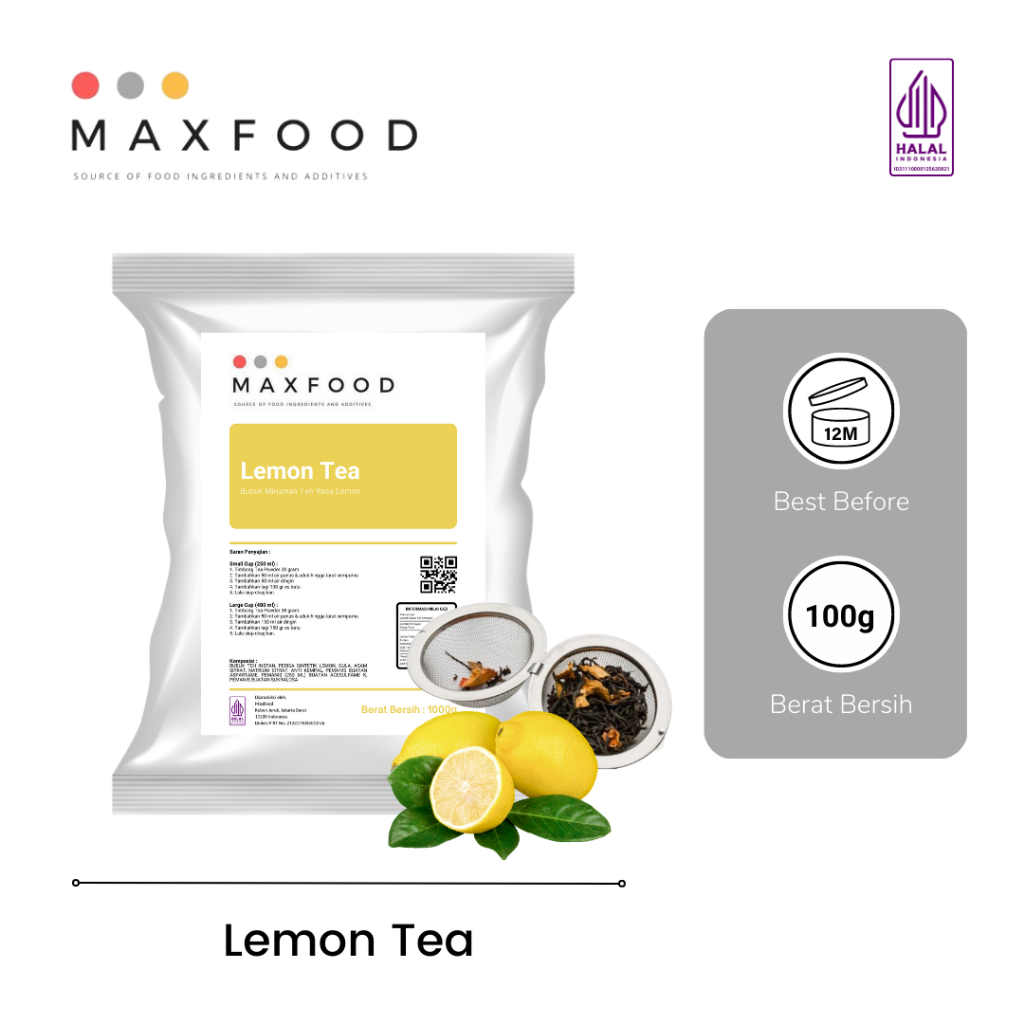 Jual Lemon Tea/ Teh Lemon/ Bubuk Minuman Lemon Tea/ Lemon Tea Powder ...