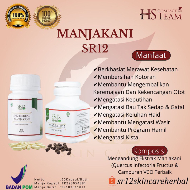 Jual MANJAKANI SR12 / PROMIL / SOLUSI KEPUTIHAN / ATASI MASALAH ...