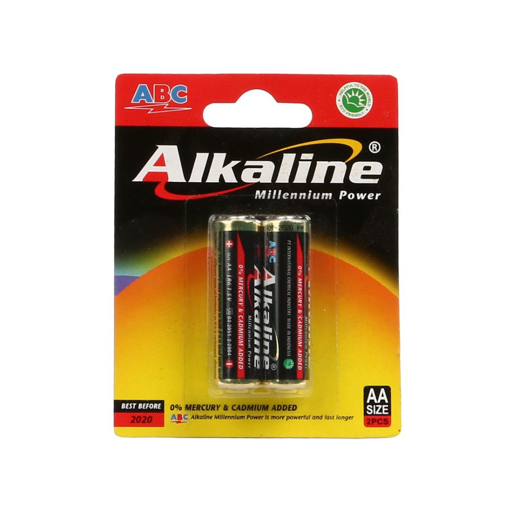 Jual ABC (Battery) Baterai Alkaline AA / AAA (Baterai Alkalin) LR-06 MP 2B 1pack(2pcs) | Shopee ...