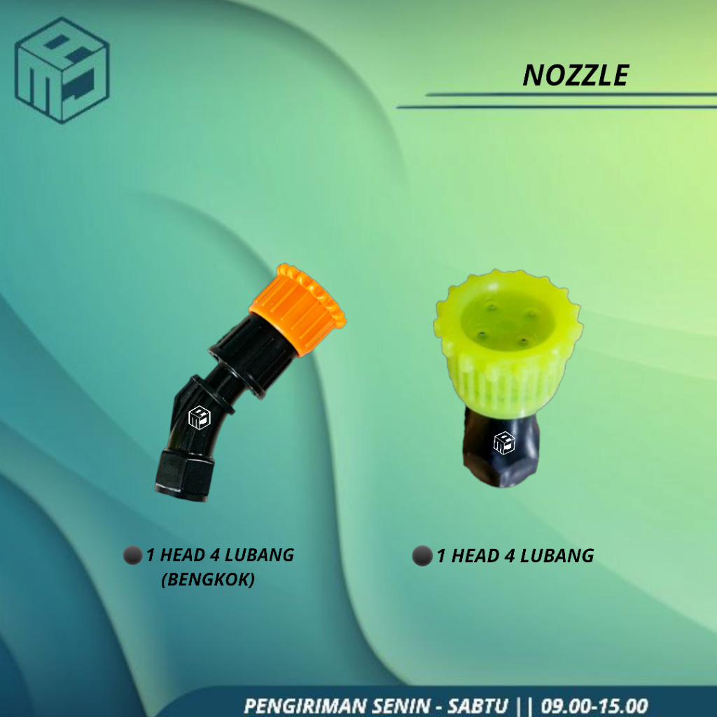 Jual Spuyer / Nozzle Plastik Lubang 4 Nozzle Lurus Nozzle Bengkok ...