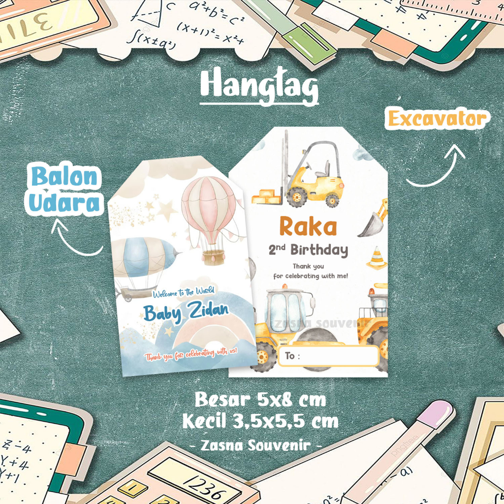 Jual LABEL GANTUNG, HANGTAG, ULANG TAHUN, HAJATAN, DESAIN CANTIK, LABEL ...