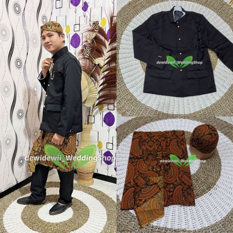 Jual [1set] Pakaian Adat Sunda / Beskap Sunda Polos + Sapit Urang ...