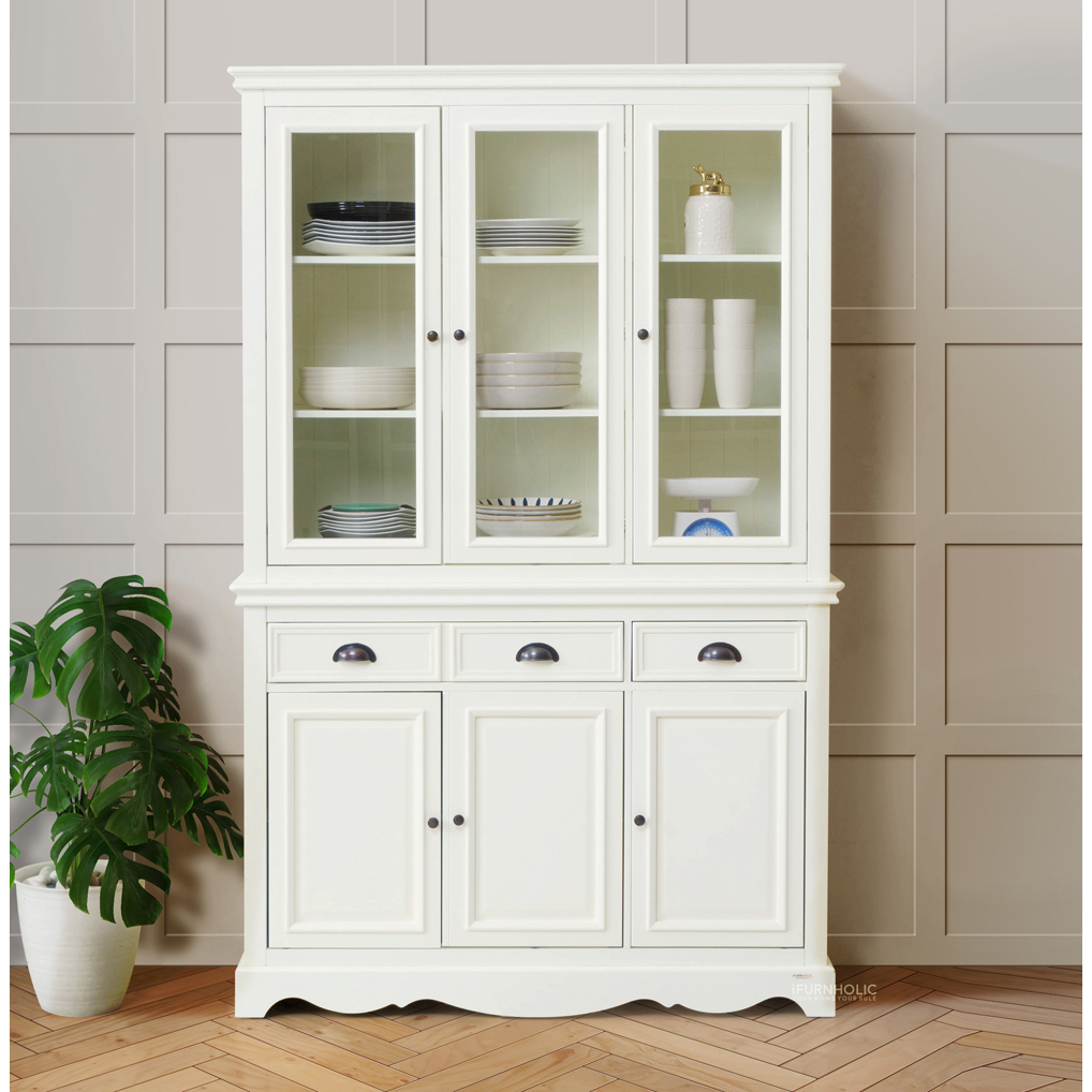 Jual IFURNHOLIC Madelyn Dining Buffet I Lemari Pajangan Kaca Klasik I ...