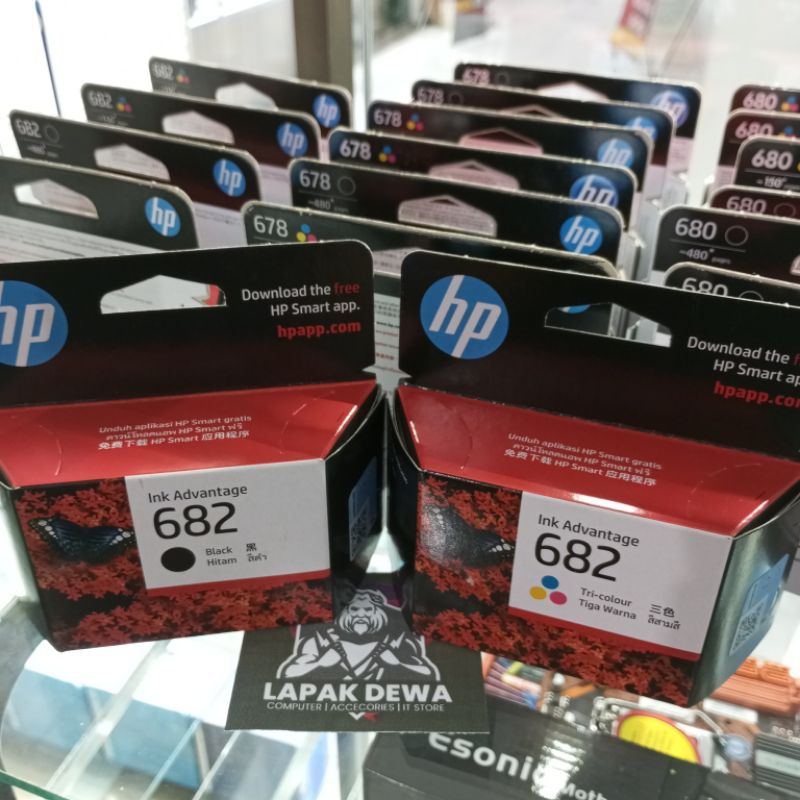 Jual HP 682 Black color Tinta Cartridge Original 100% | Shopee Indonesia