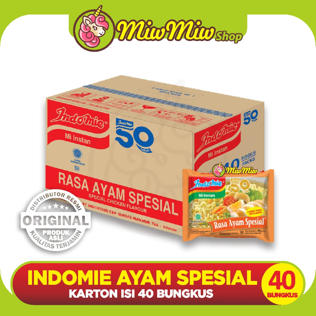 Jual INDOMIE - Mie Instant / Mi Instan (Grosir - Karton/ Dus isi 40 ...