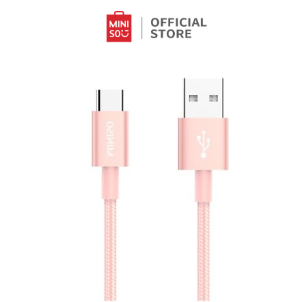 Jual MINISO Kabel Data Port Terintegrasi Charger USB tipe C Casing ...