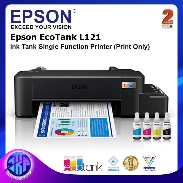 Jual Epson L121 Ink Tank Single Function Printer (Print Only) | Shopee ...