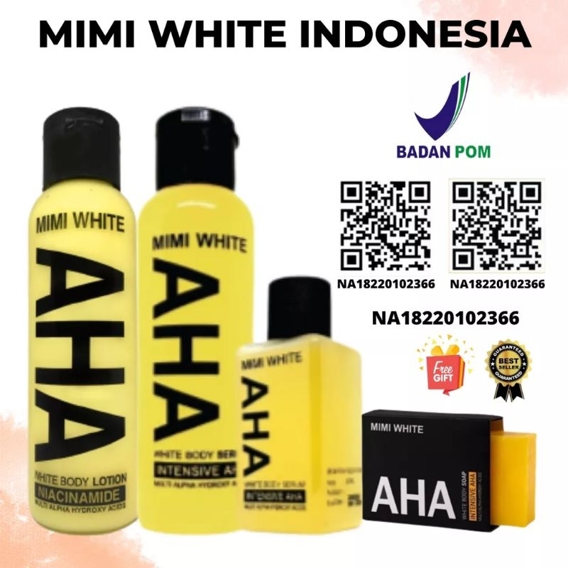 Jual MIMI White AHA Body Serum | Shopee Indonesia