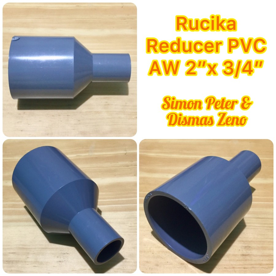 Jual RUCIKA Reducer Vlok Sock PVC AW 2” x 3/4” inch utk Chlorinator DIY ...