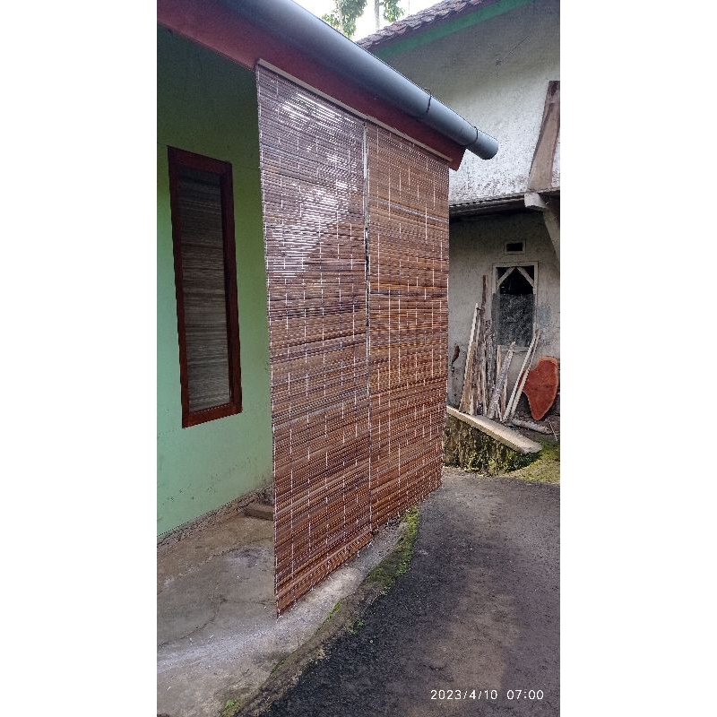 Jual Dekorasi Jendela / Pintu Tirai Bambu lidi Penahan Sinar matahari ...