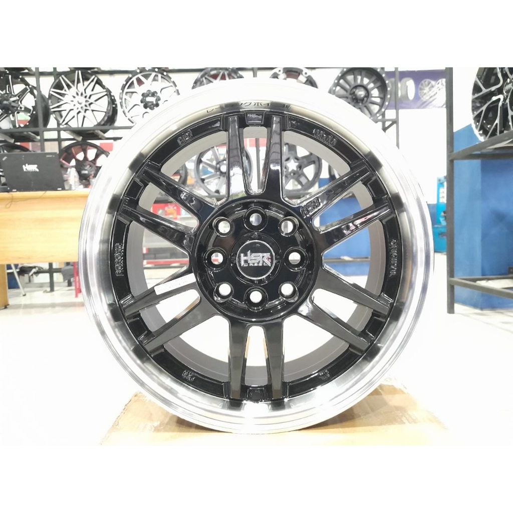 Jual Velg Mobil Ring 15 HSR BOROKO BLY01 R15X65 H8X100-114,3 ET42 Black Polish Brio Baleno Timor ...