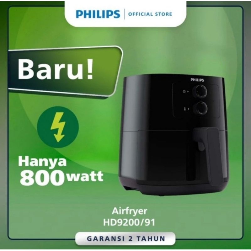 Jual PHILIPS HD9200/91 Air Fryer Low 800 Watt Analog HD9200 | Shopee Indonesia