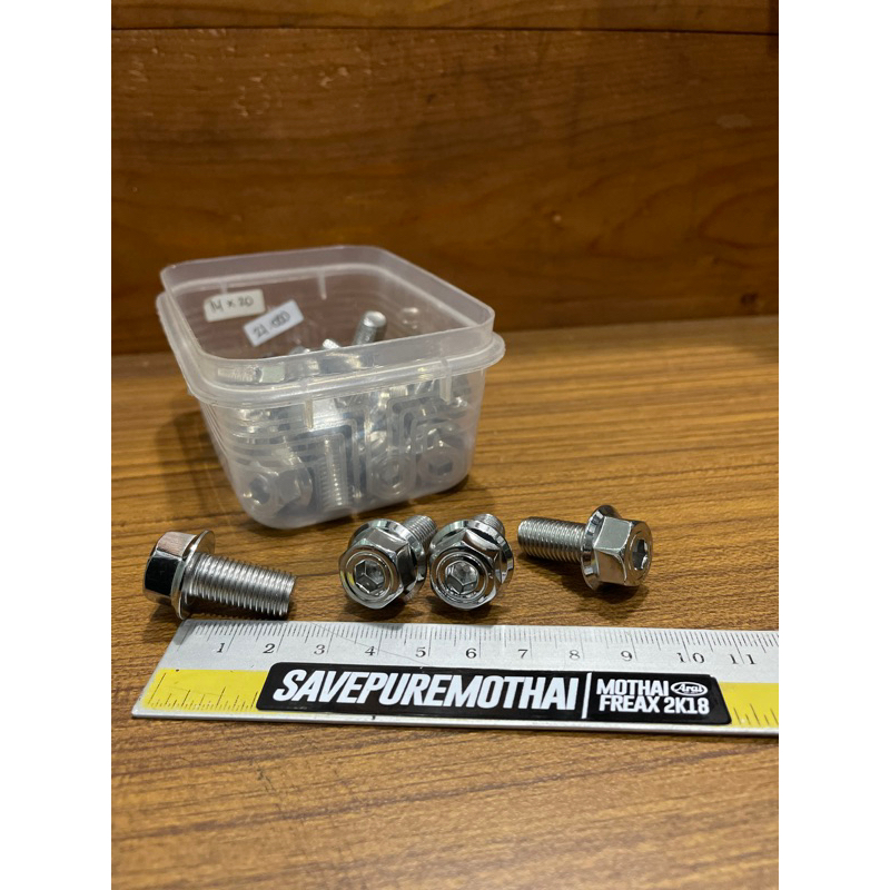 Jual Baut Probolt Heng Thailand Model 2 Kunci 10x20 Drat 14 Panjang 2cm | Shopee Indonesia