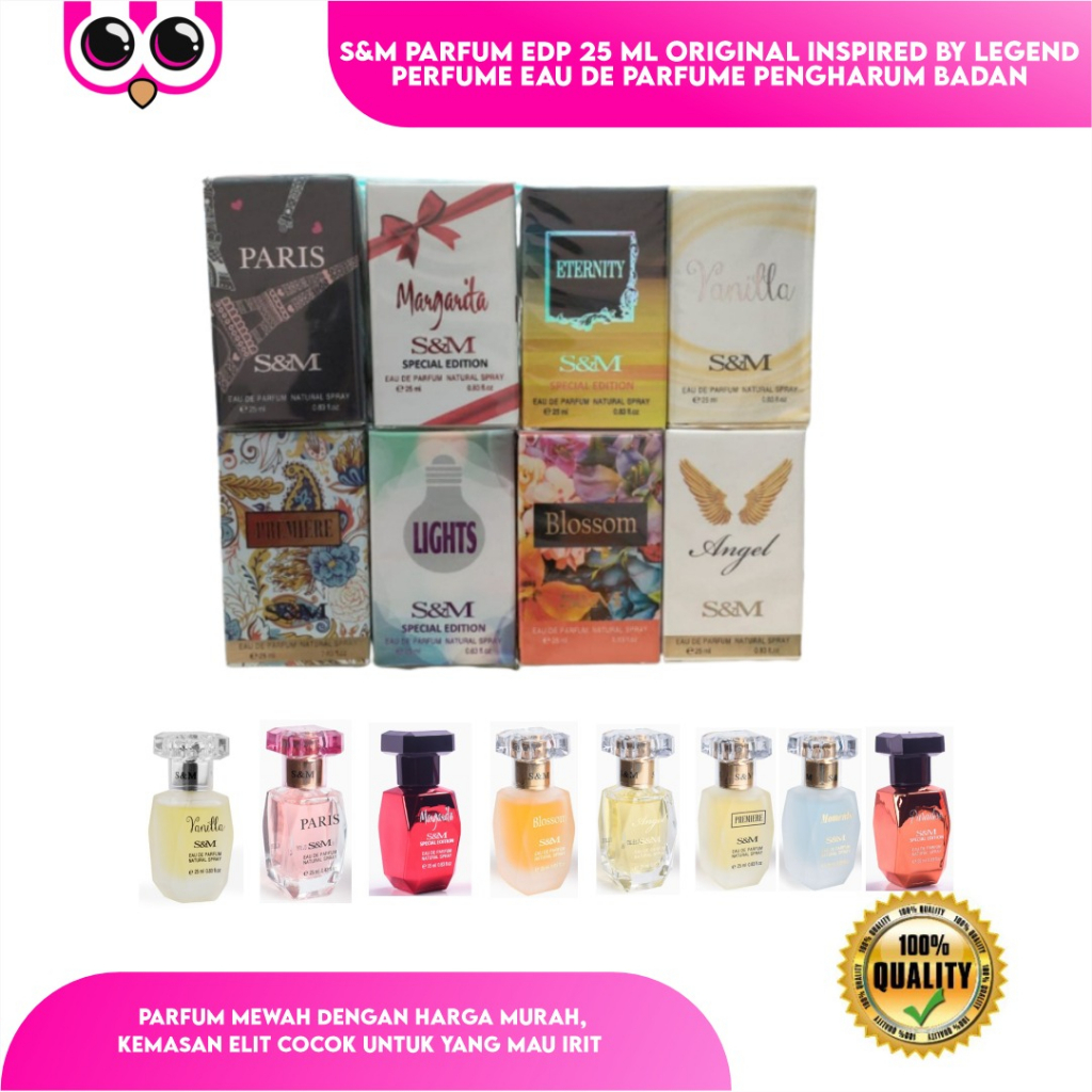 Jual S&M PARFUM EDP 25 ML ORIGINAL INSPIRED BY LEGEND PERFUME EAU DE ...