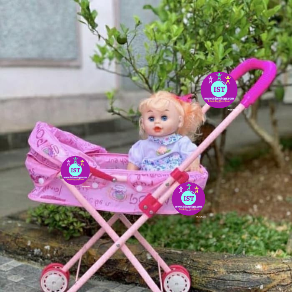 Jual STROLLER BESI INCLUDE BONEKA KANTONG - MAINAN PEREMPUAN | Shopee ...