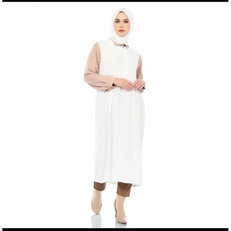 Jual Mybamus Debo Inner Midi Dress White ( Grade B ) | Shopee Indonesia