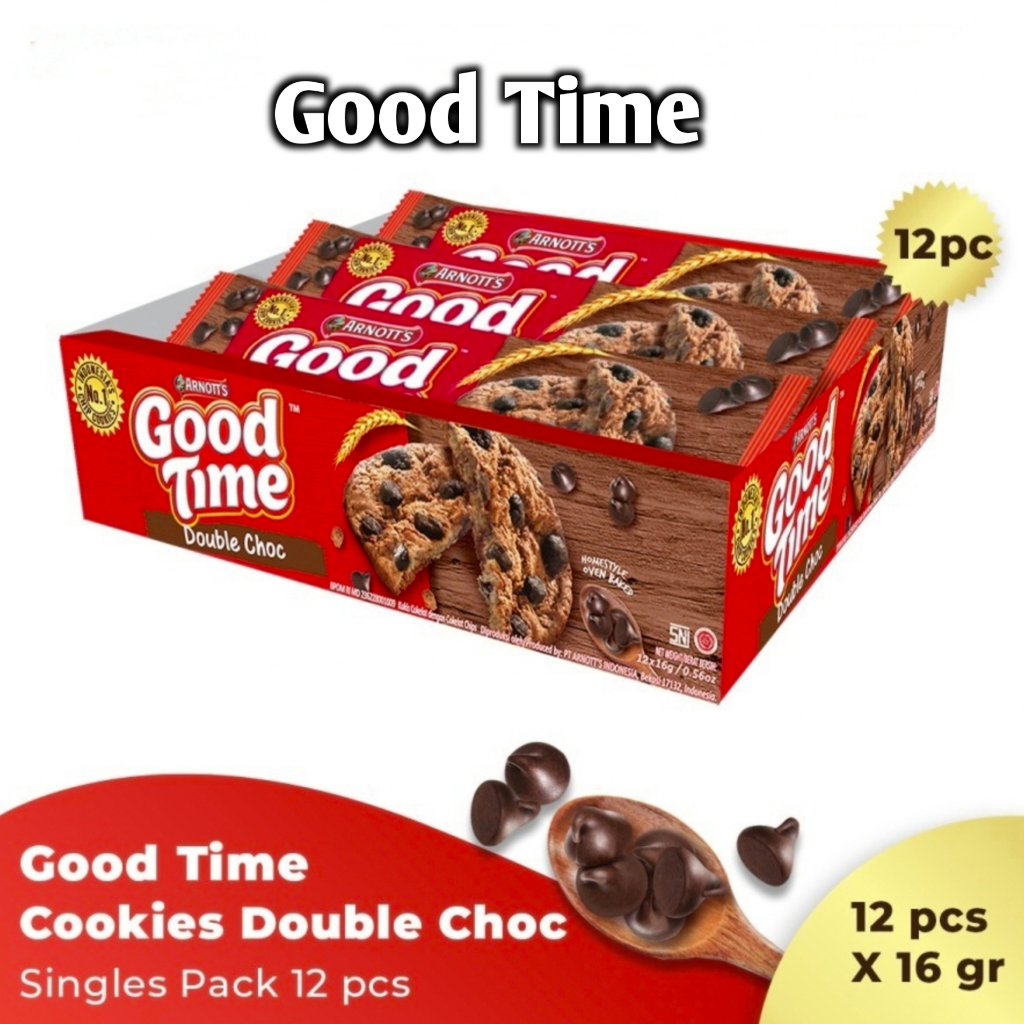 Jual GOOD TIME COOKIES CHOCOLATE 16 gr SINGLE PACK ( HARGA 1 PACK ISI ...