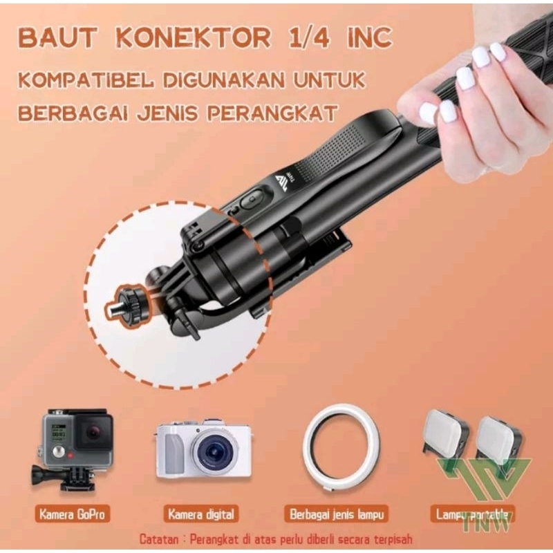 Jual Tongsis Tripod Tnw L16 L18 Bluetooth Selfie Remote Shopee Indonesia